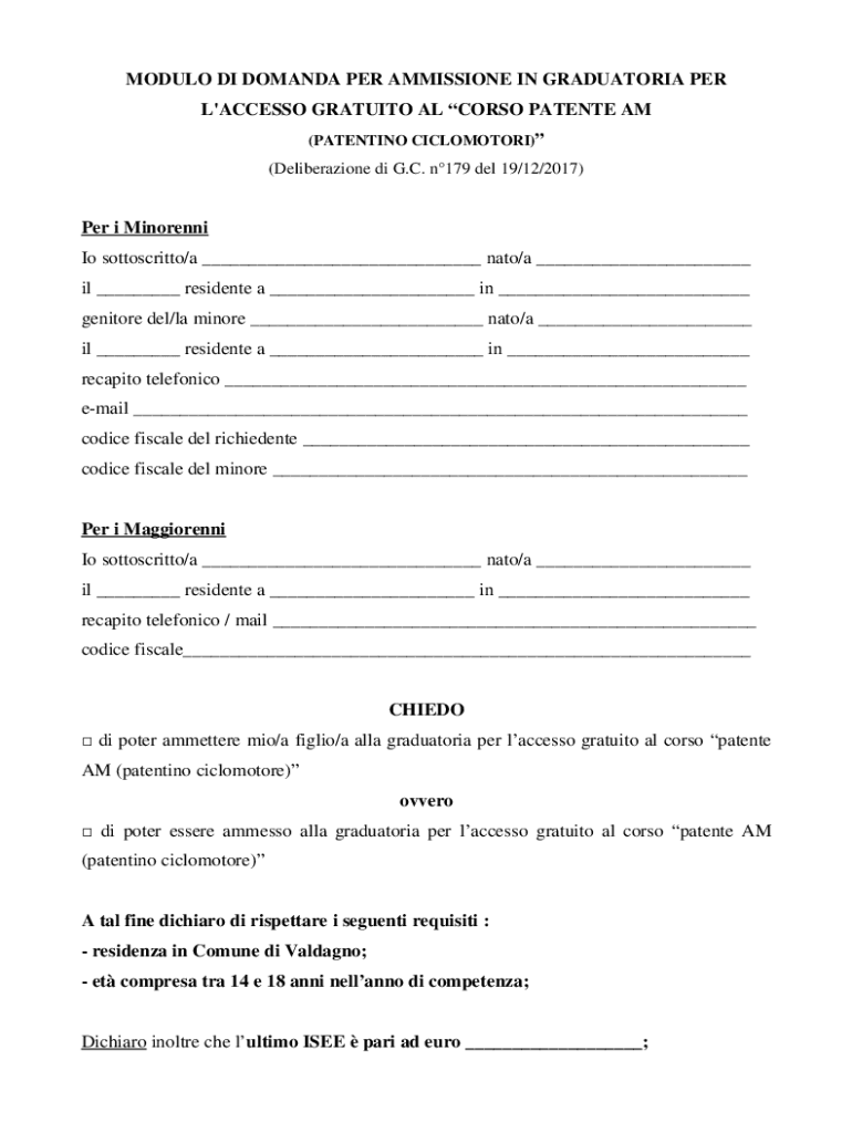 Compilabile Online Patente AM: dove e come richiedere il patentino Fax ...