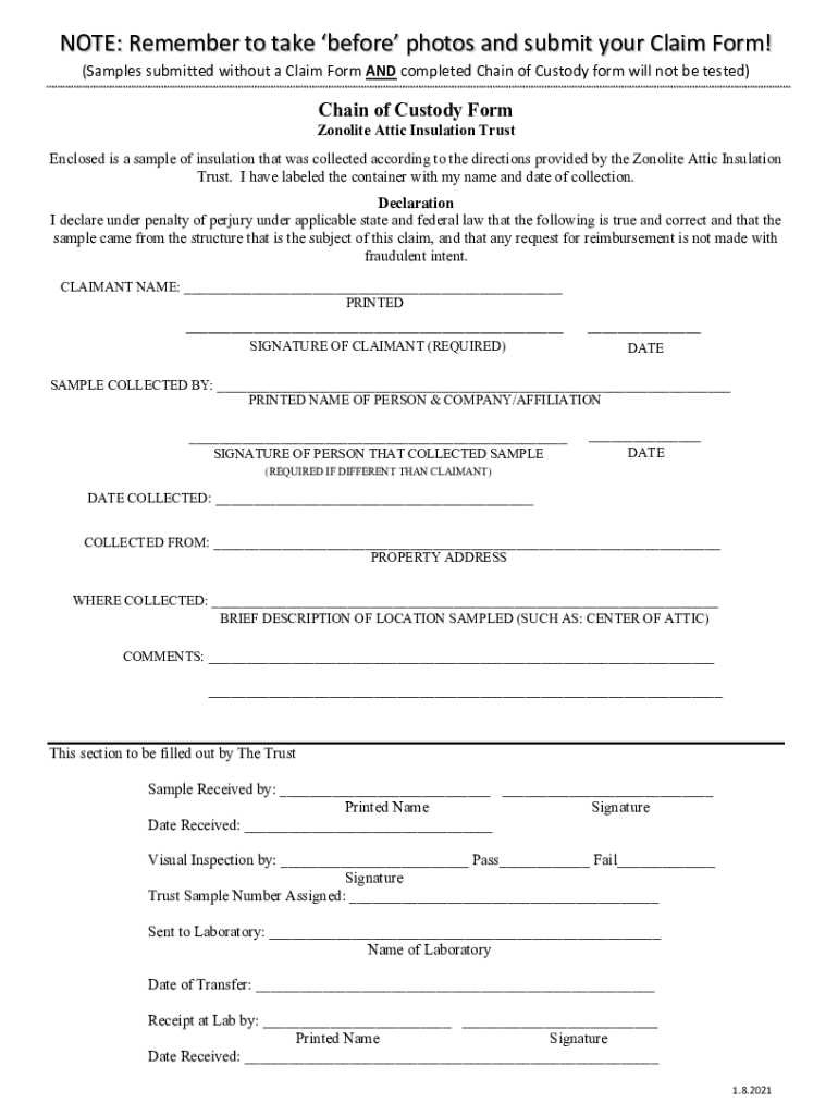 Fillable Online Printable Claim Forms Fax Email Print - pdfFiller