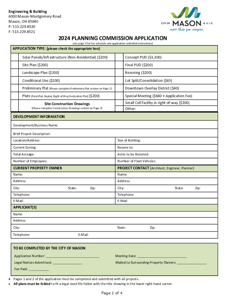 Fillable Online Planning Applications Fee Calculator Fax Email Print ...