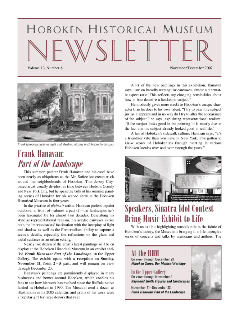 Fillable Online Frank Hanavan - "The Sidewalk is the Studio" Fax Email ...