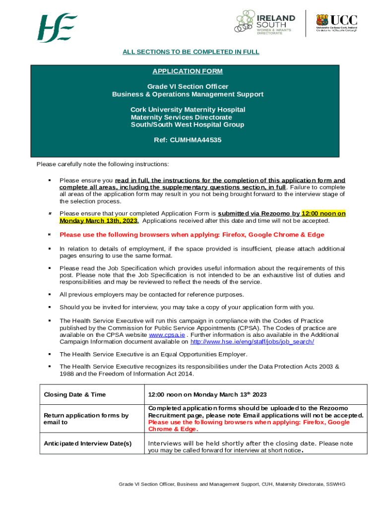 Guidance Notes For Completing Application ... Doc Template | pdfFiller