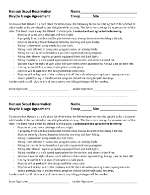Fillable Online Henson Scout Reservation - Camp Planning Information ...
