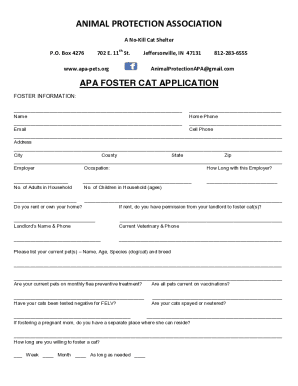 Fillable Online Foster Agreement 1.pdf Fax Email Print - pdfFiller