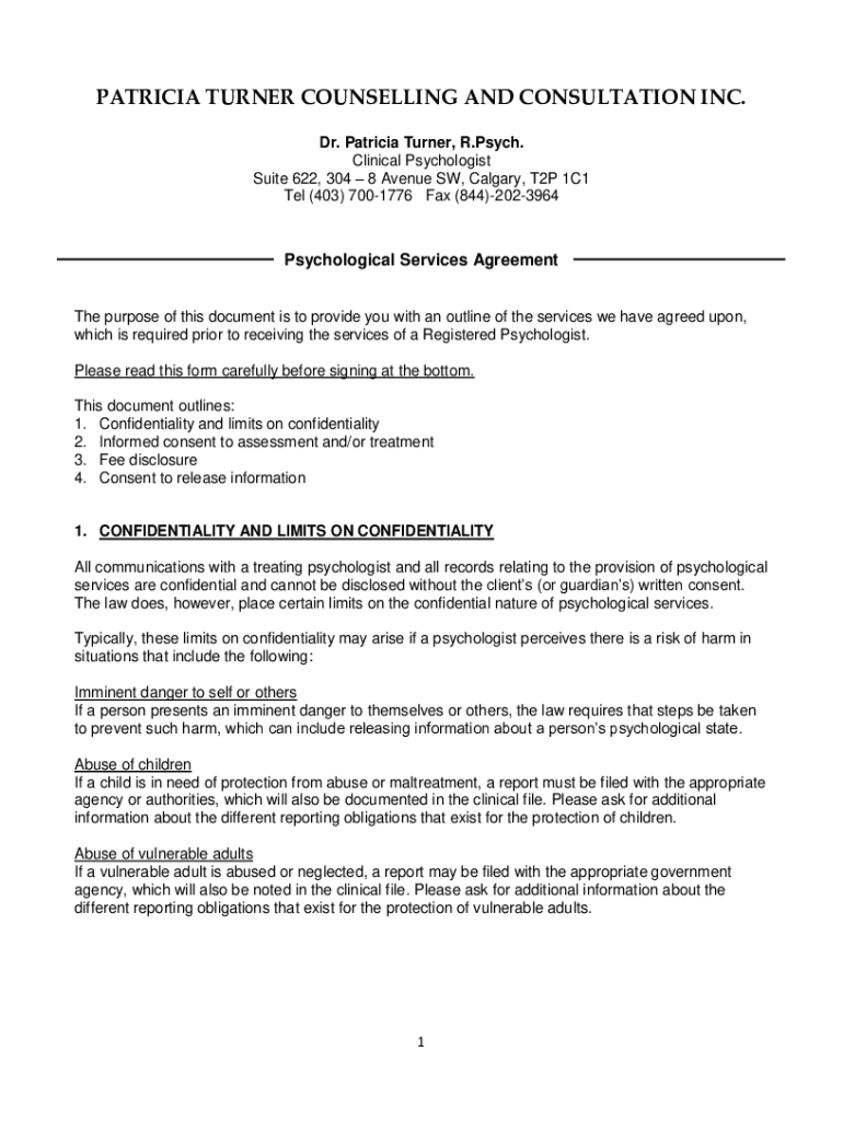 Fillable Online Fillable Online Dr. Patricia Turner, Registered ...