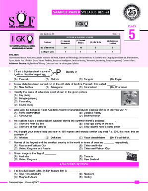 Fillable Online SAMPLE PAPER SYLLABUS 2023-24 Fax Email Print - pdfFiller