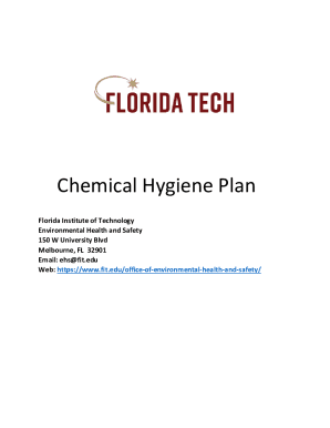 Fillable Online Chemical Hygiene Plan - UF Environmental Health and ...