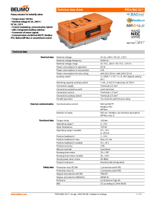 Fillable Online Technical data sheet D6.. Fax Email Print - pdfFiller
