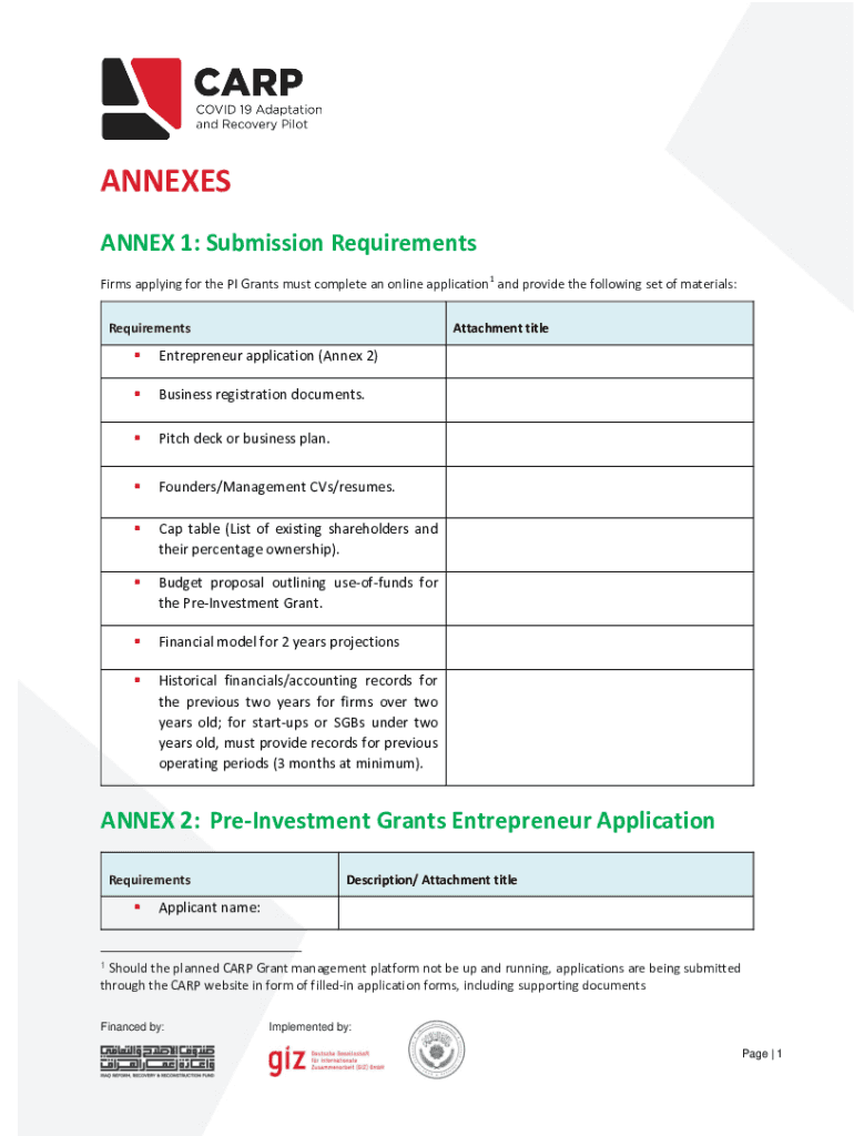 Fillable Online ANNEX 1 APPLICATION FORM FOR REGISTRATION WITH ... Fax Email Print - pdfFiller