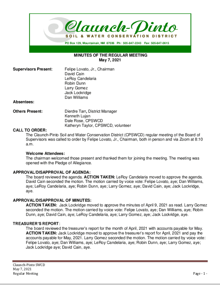 Fillable Online Felipe Lovato, Jr., Chairman David Cain LeRoy ...