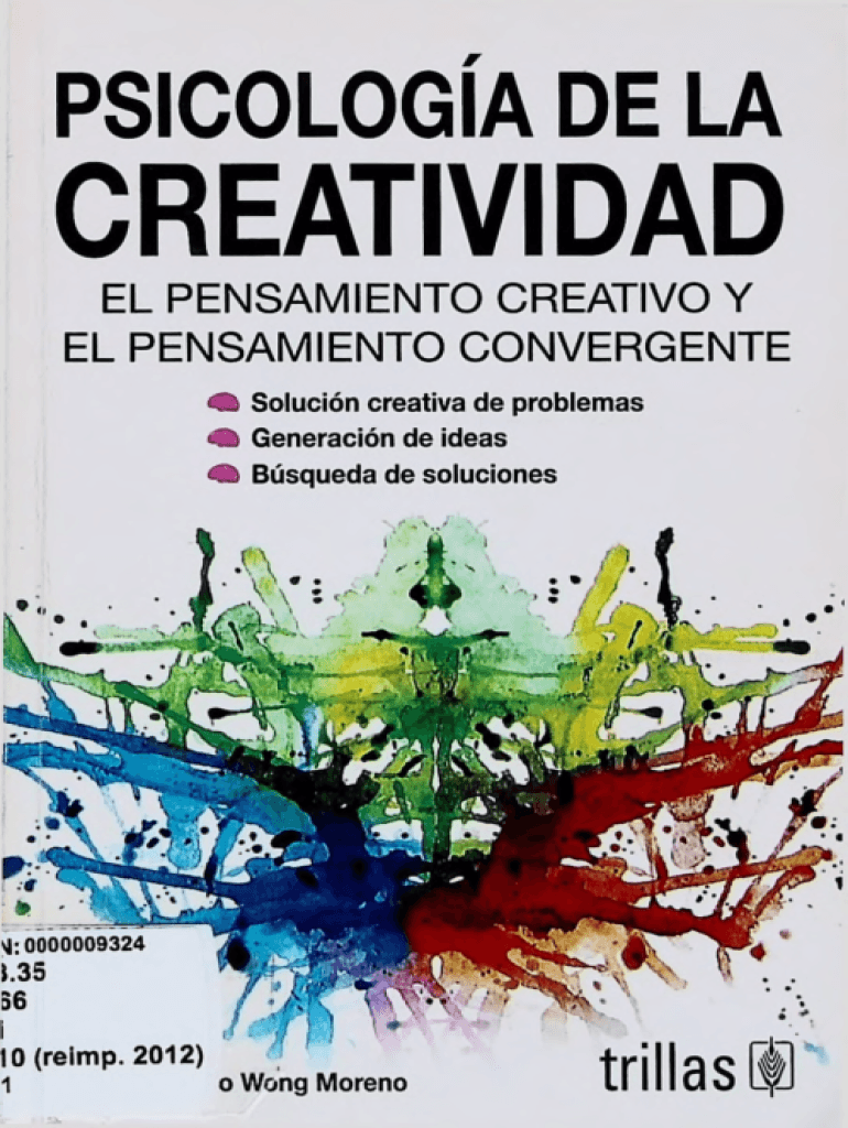 Completable En línea Libro Psicologia de la Creatividad De Marco ...