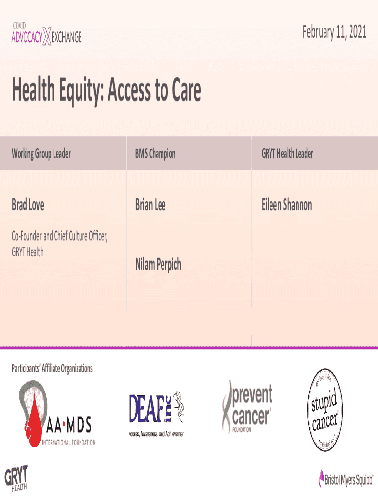 Fillable Online Advancing Health Equity Through People-Centred Care ...