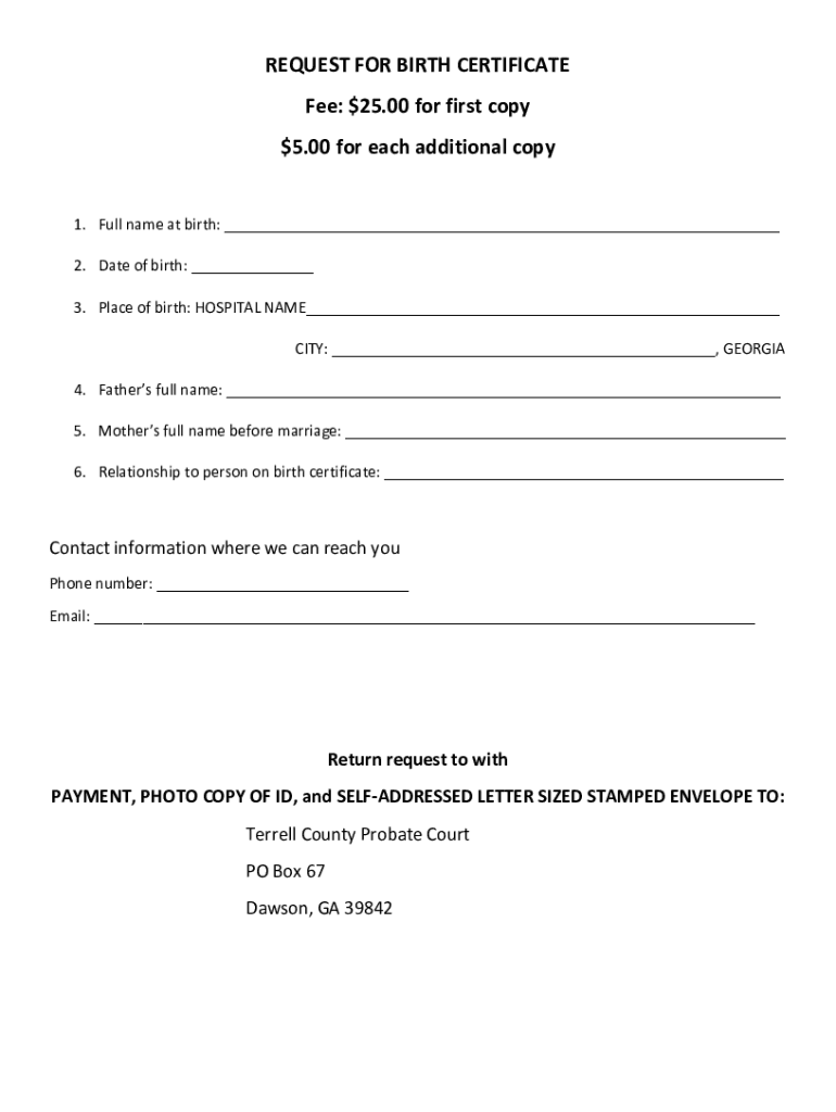 Fillable Online Certificate Types and Fees Fax Email Print - pdfFiller