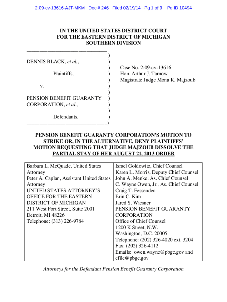 Fillable Online Delphi - Motion to Strike Plaintiffs' Motion to Dissolve Stay Final Fax Email ...