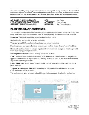 Fillable Online Guide to Site Plan Review Application and Process Fax Email Print - pdfFiller