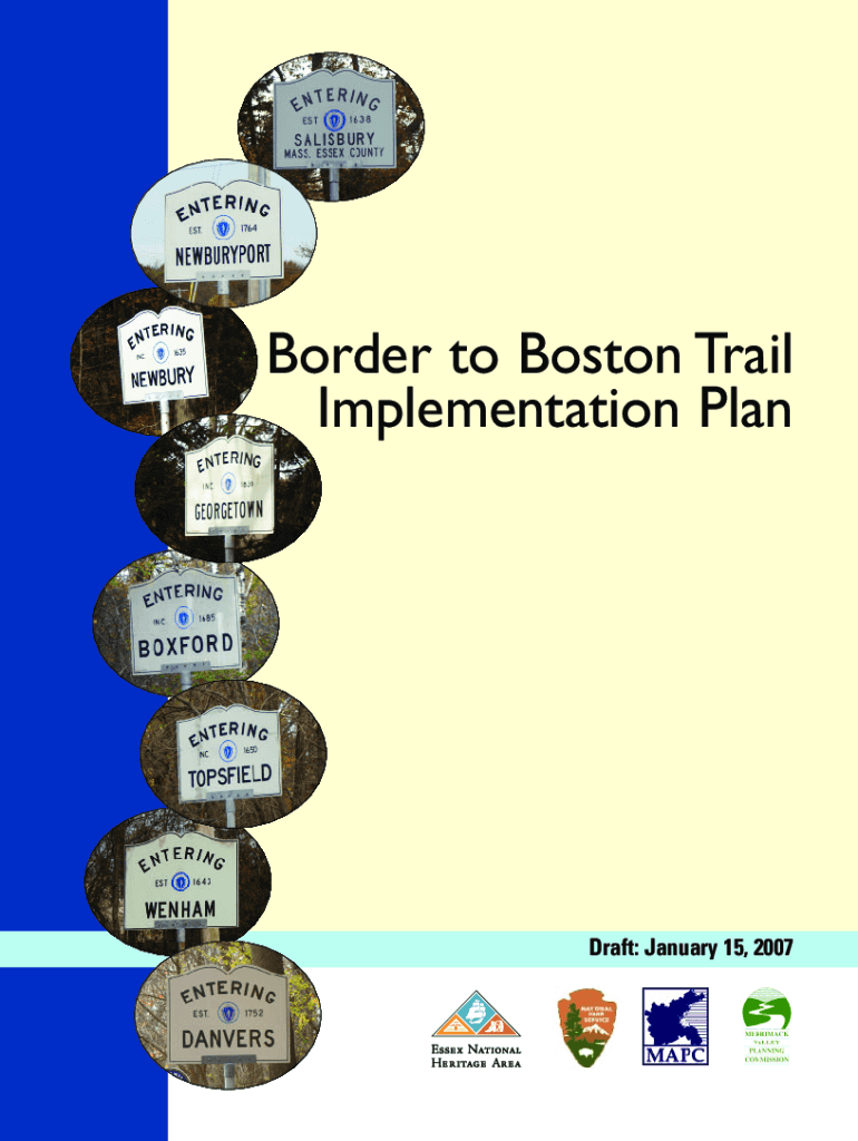 Fillable Online Border To Boston Trail - The Essex Heritage National ...