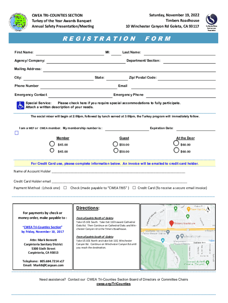 Fillable Online SARBS 2024 Annual Awards Banquet and Board Installation ...