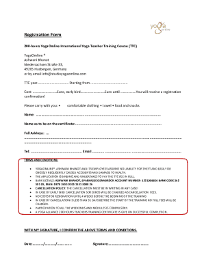 Fillable Online TTC registration form- Prag.doc Fax Email Print - pdfFiller