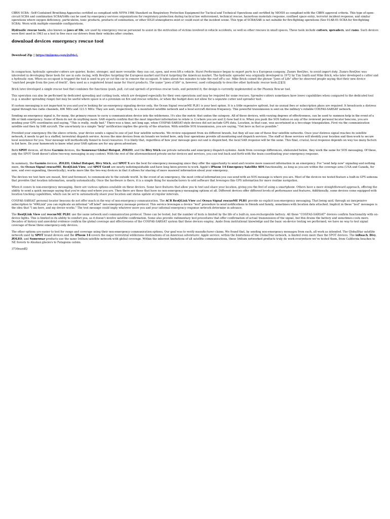 Fillable Online Selecting Self-Contained Breathing Apparatus for Industrial Plants Fax Email ...