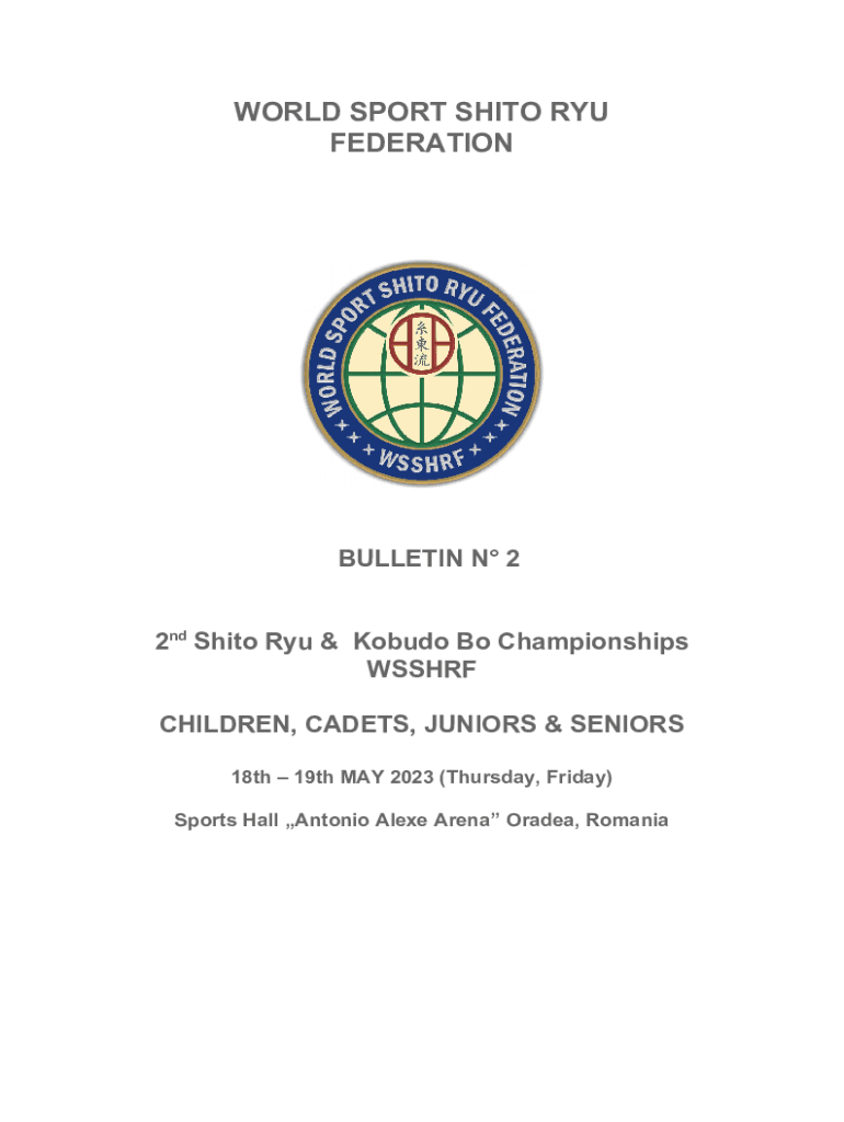 Fillable Online World Sport Shito Ryu FederationKarate Shito Ryu Fax ...
