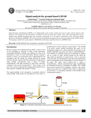 Fillable Online Signal analysis for ground based LiDAR Fax Email Print - pdfFiller