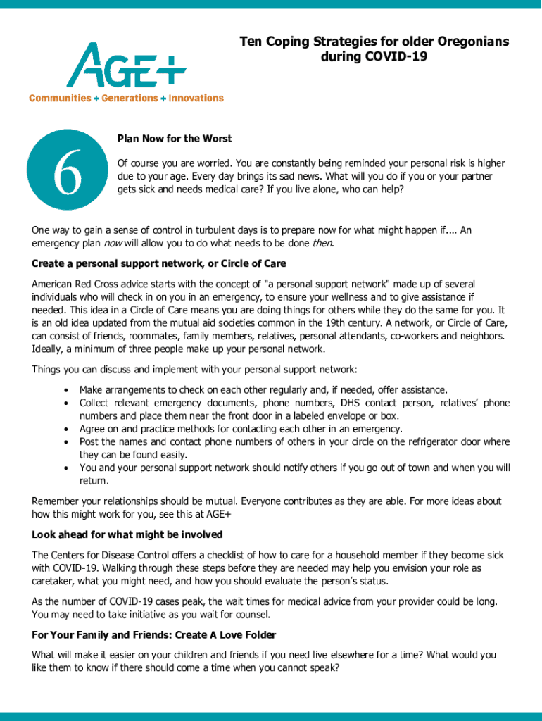 Fillable Online #6 Plan Now for the Worst - Ties That Bind Fax Email ...