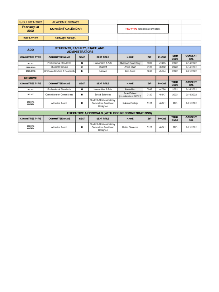 Fillable Online President's StatementCareers at SJSU Fax Email Print ...