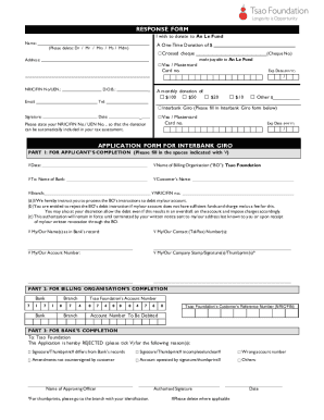 Fillable Online APPLICATION FORM FOR INTERBANK GIRO website.doc Fax ...