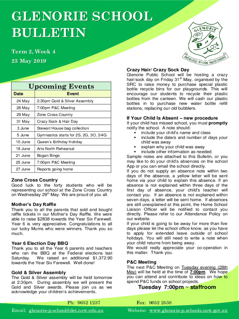 Fillable Online GLENORIE SCHOOL Fax Email Print - pdfFiller