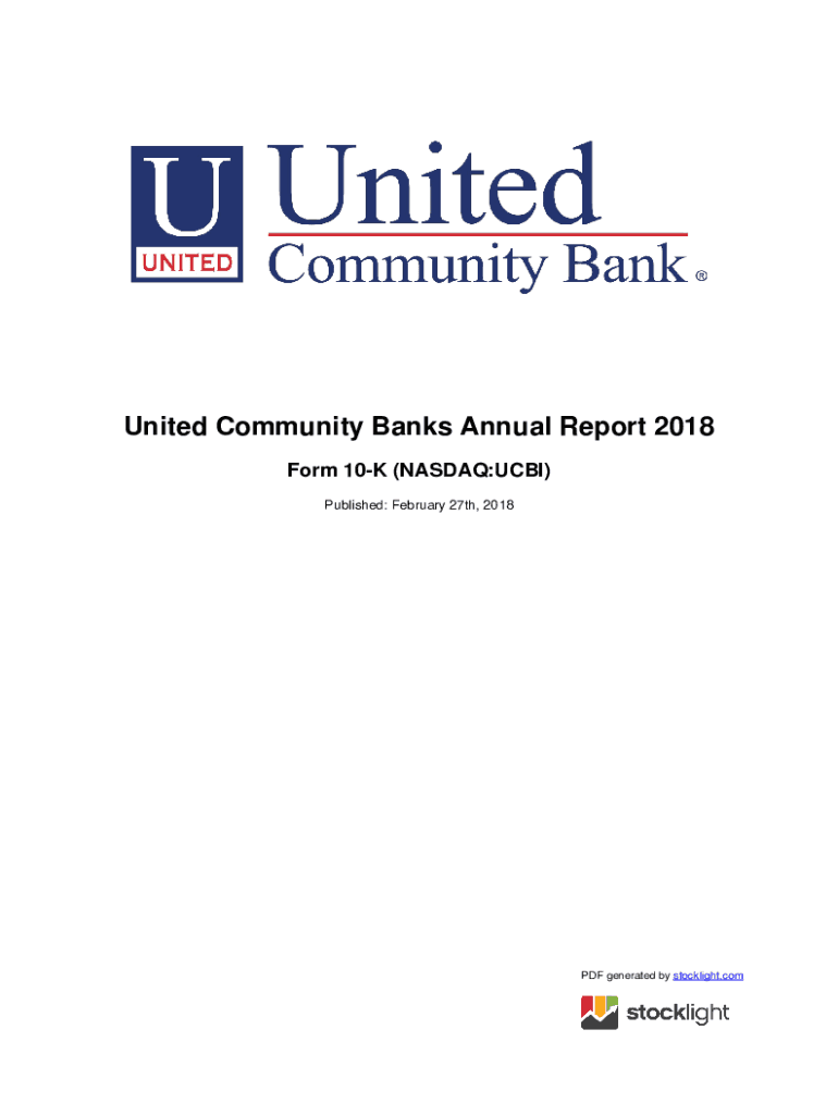 Fillable Online Form 10-K (NASDAQ:UCBI) Fax Email Print - pdfFiller