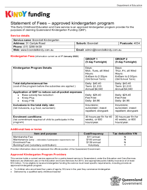 Fillable Online Statement-of-fees 2023 Fax Email Print - pdfFiller