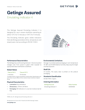 Fillable Online Getinge Assured Emulating Indicator Adhesive Steam Fax ...