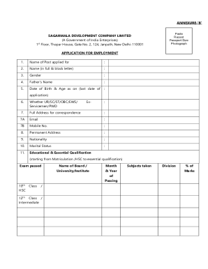 Fillable Online annexure-'b' Fax Email Print - pdfFiller