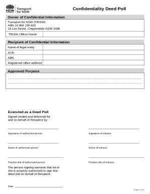 Execution as a deed Sample Clauses Doc Template | pdfFiller