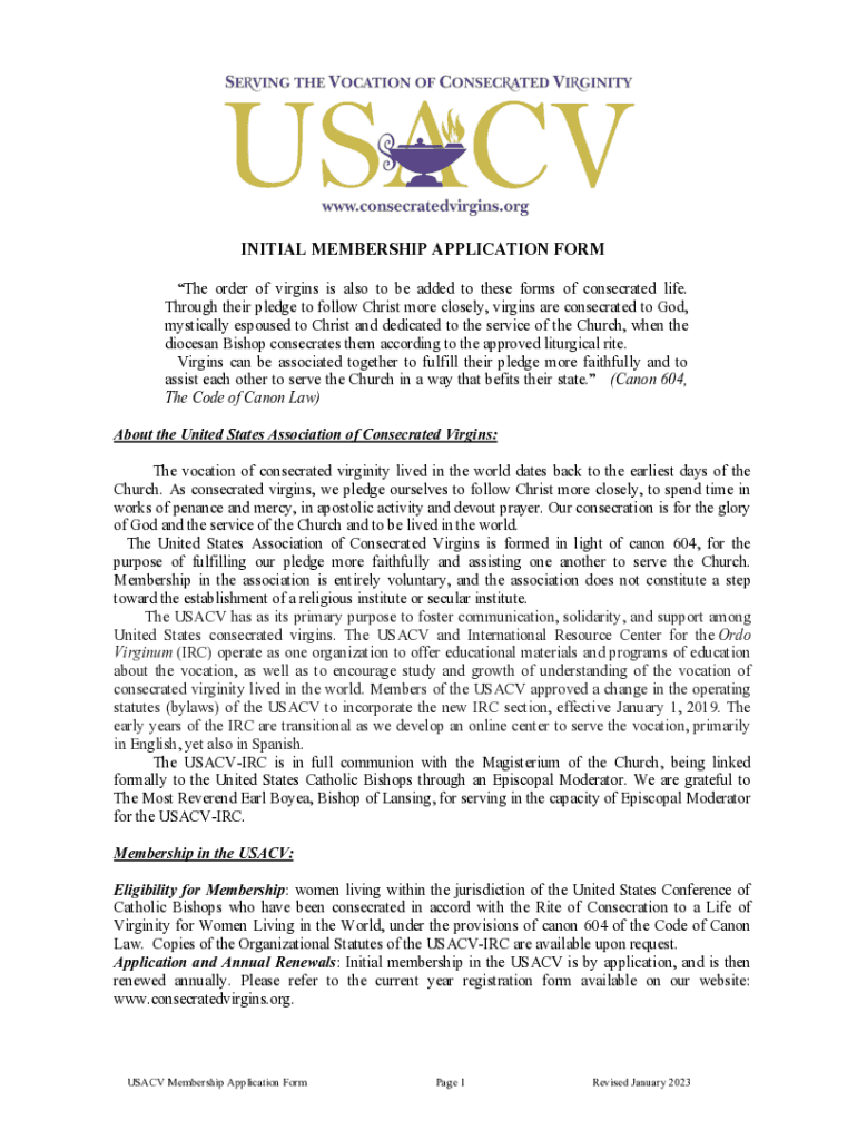 Fillable Online INITIAL MEMBERSHIP APPLICATION FORM Fax Email Print ...