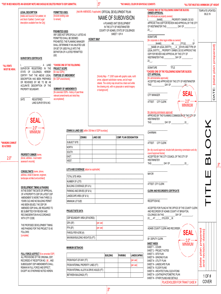 Fillable Online TITLE BLOCK Fax Email Print - pdfFiller