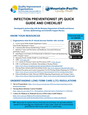 Fillable Online The New IP's Guide to the Annual Infection Prevention ...