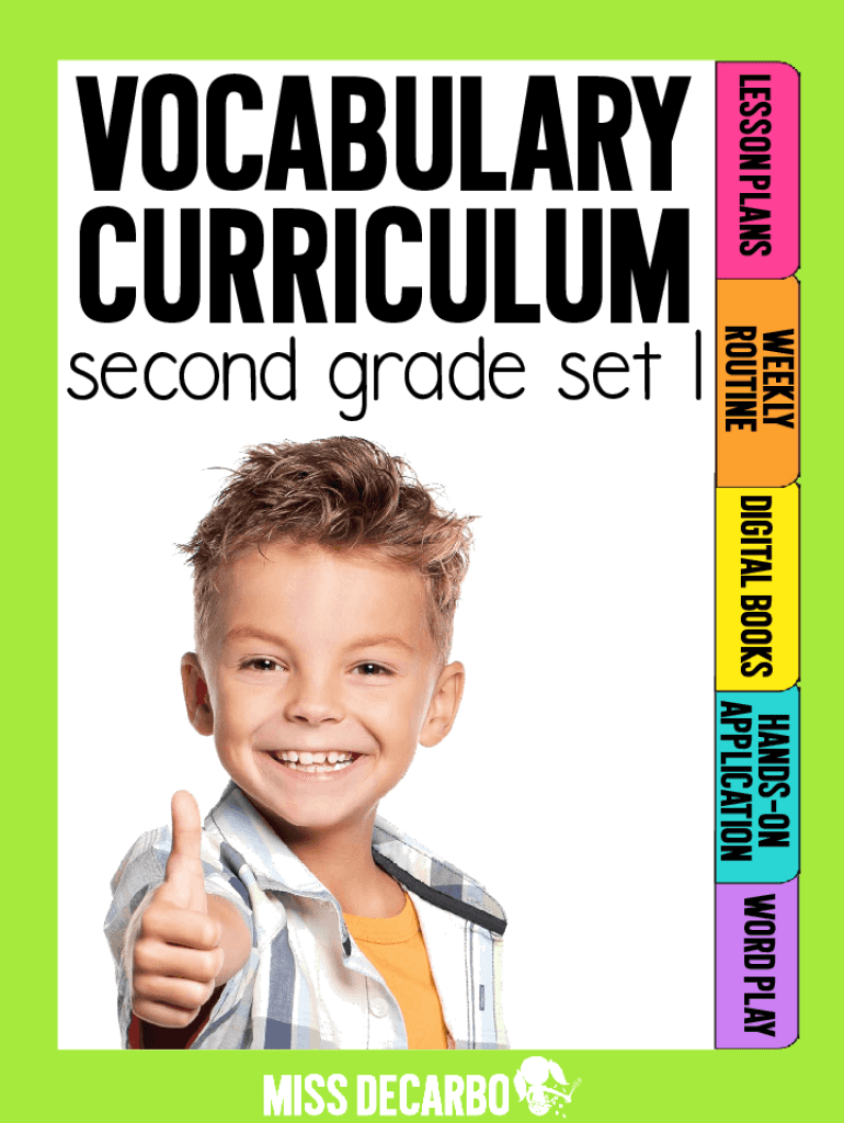 Fillable Online 2nd Grade Word Work Activities (weekly) with Digital ...