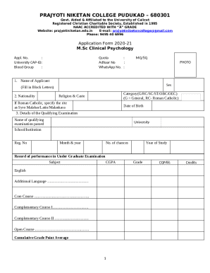 Fillable Online Application Form PG.docx Fax Email Print - pdfFiller