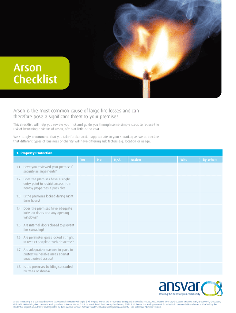 Fillable Online FAITH - CHURCH ARSON FACT SHEET Fax Email Print - pdfFiller