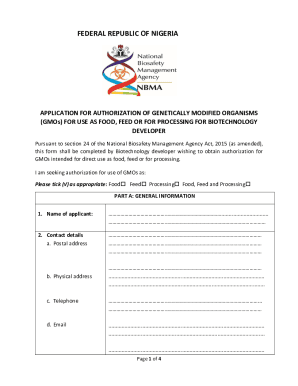 Fillable Online Laws and rules for biotechnology Fax Email Print ...