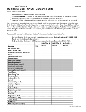 Fillable Online Rare Bird Form Fax Email Print - pdfFiller