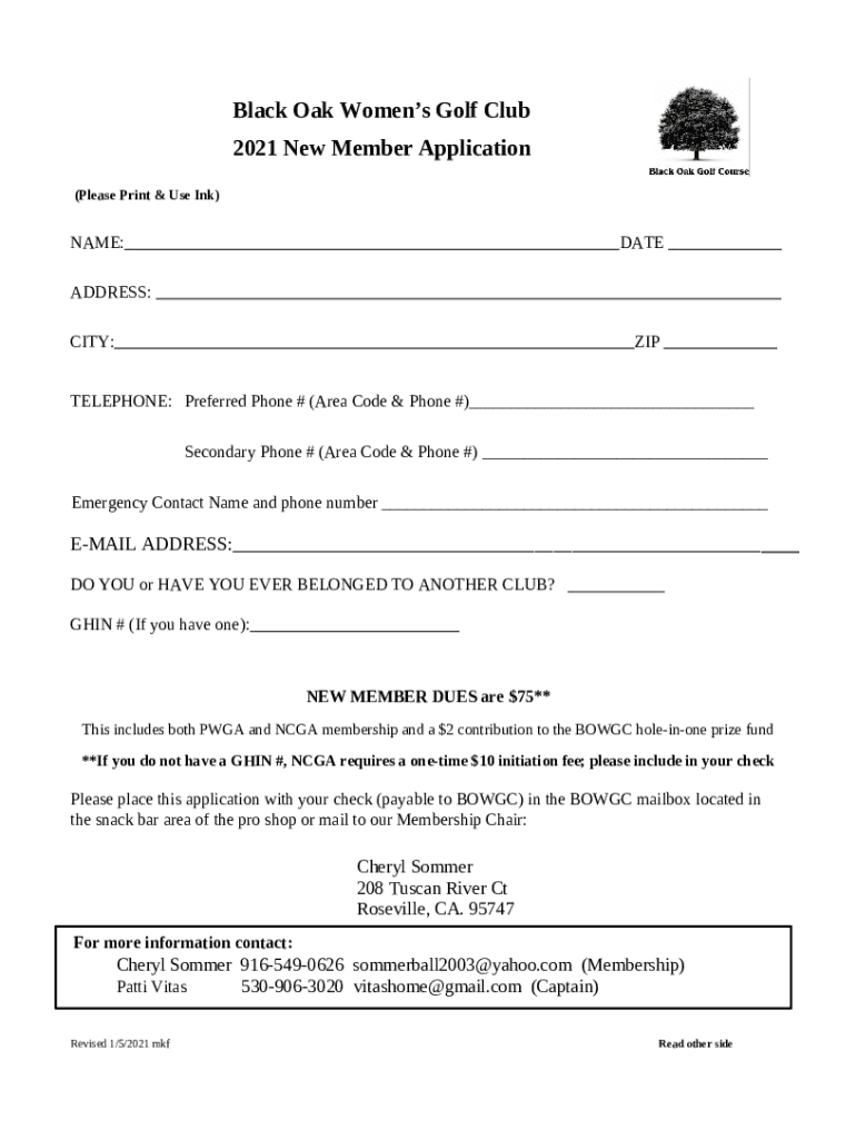 Black Oak Golf Club - Apps on Google Play Doc Template | pdfFiller