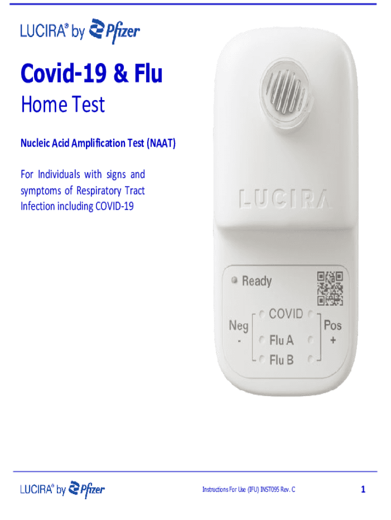 Fillable Online IFU - EUA - Long Form - Lucira COVID-19-Flu Home Test ...