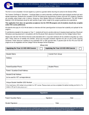 Fillable Online About Victorian Pathways Certificatevic.gov.au Fax Email Print - pdfFiller