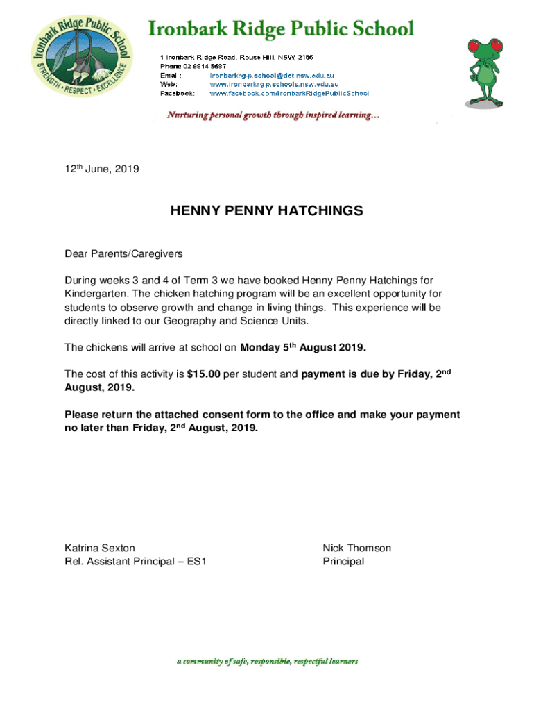 Fillable Online We have recently had the opportunity to see the Henny ...