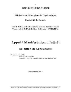 Remplissable En Ligne Guinea Electricity Access Scale Up Project Fax ...