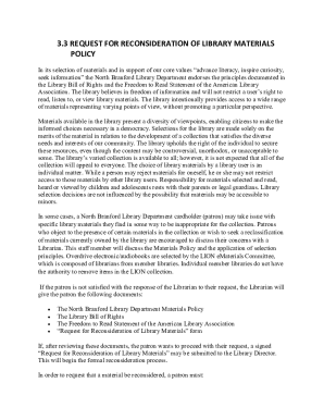 Fillable Online Library-Policies-Request-for-Reconsideration-of- ... Fax Email Print - pdfFiller