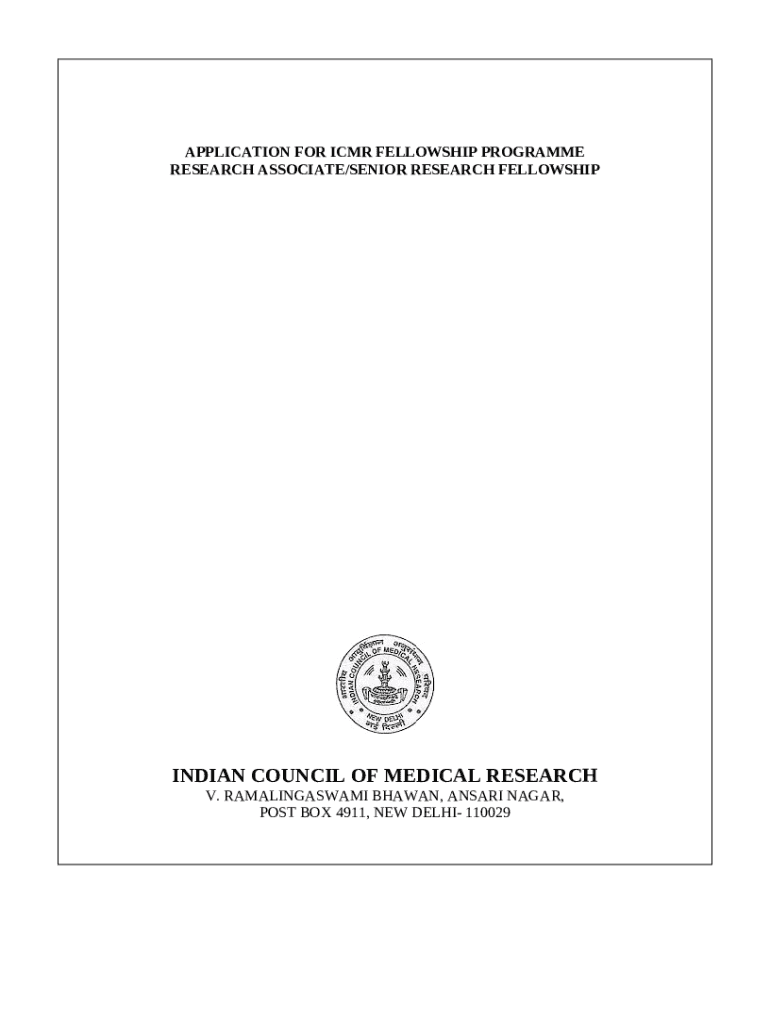 INDIAN COUNCIL OF MEDICAL RESEARCH (ICMR) I. ... - management ind Doc ...
