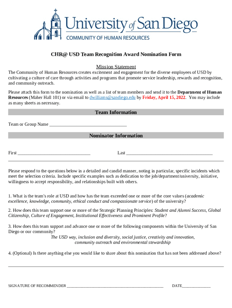 72 Tested Examples of Employee Recognition Awards Doc Template | pdfFiller