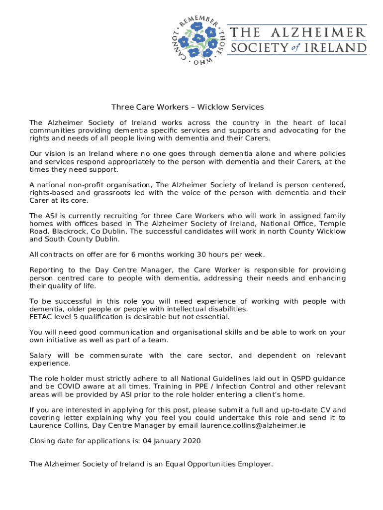 Opening conversations Developing a model for The Alzheimer Doc Template ...